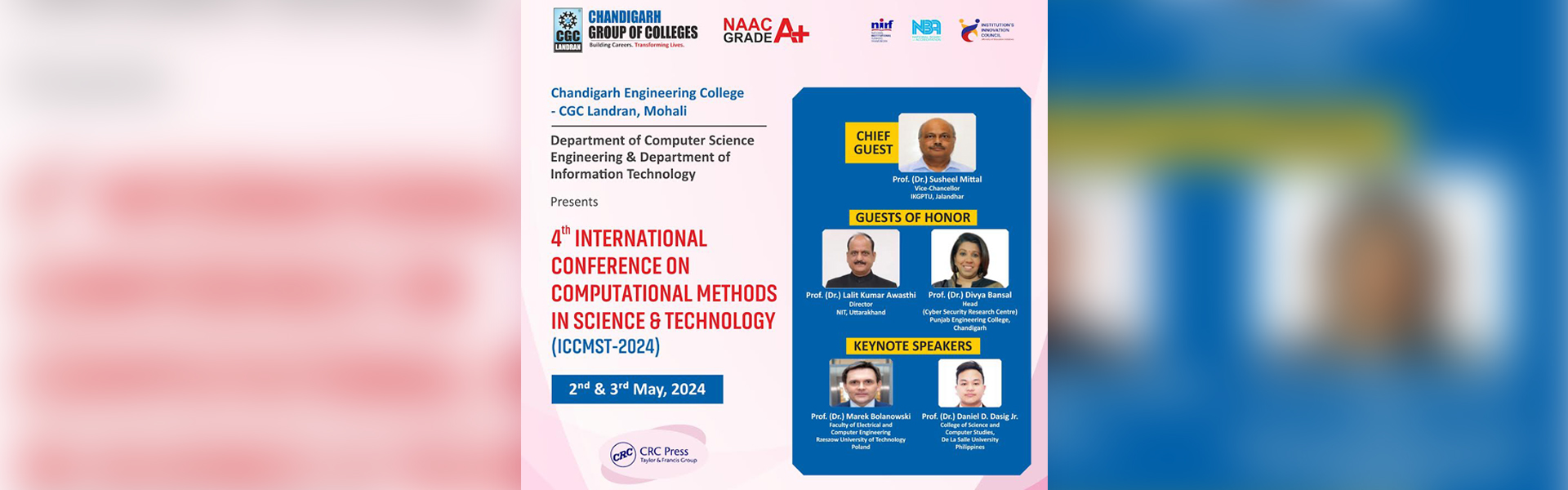 4th International Conference on Computational Methods in Science and Technology
